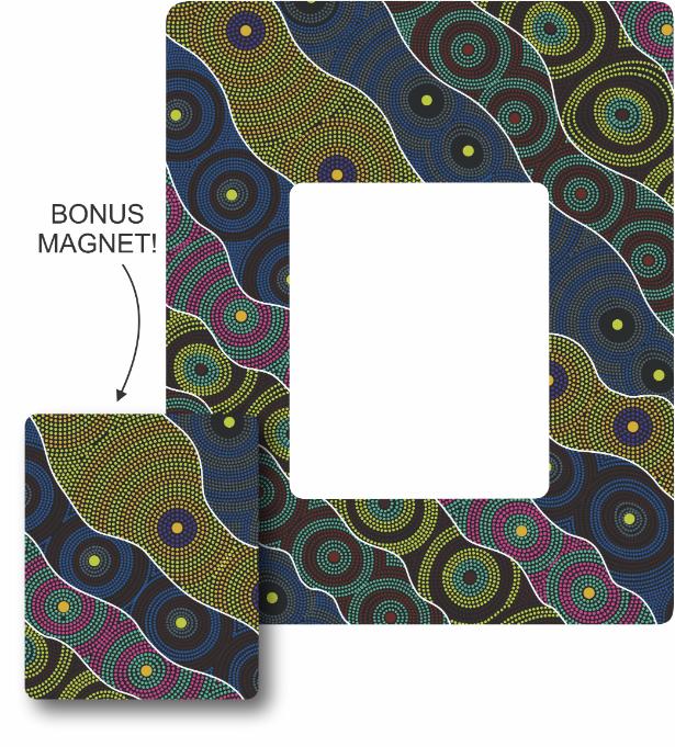 Photo Frame Magnet - Cindy Wallace (Circles) – Fair Dinkum Gifts