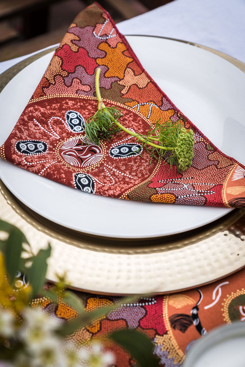 Buy Aboriginal Napkins Online | Cotton Napkins & Serviettes Australia ...