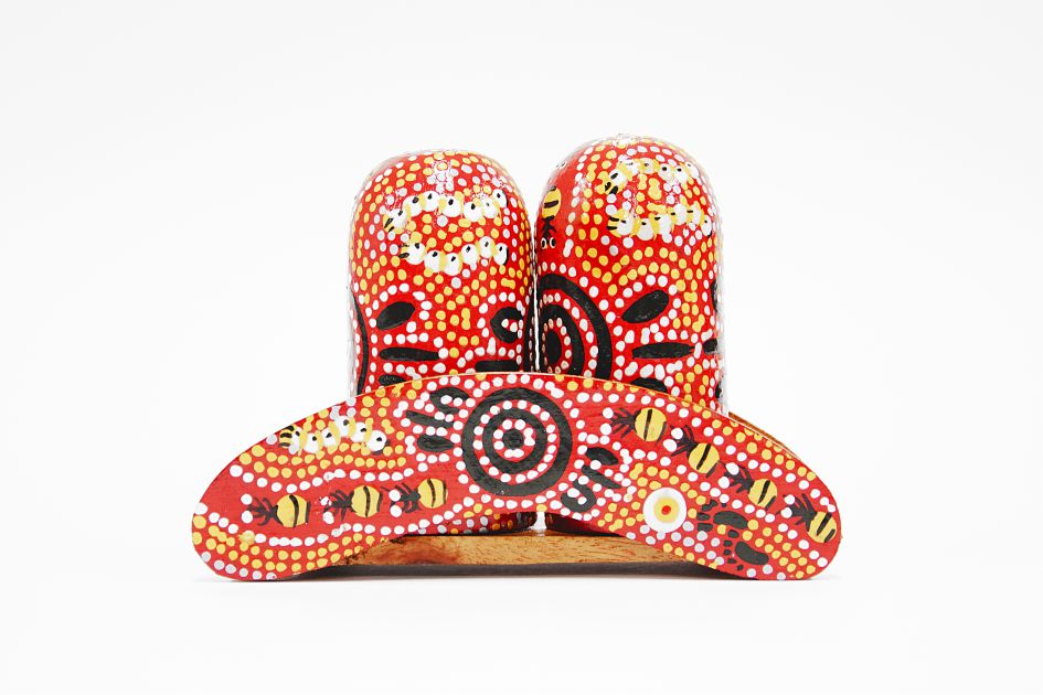 Salt & Pepper Shaker Set - Aboriginal Designs – Fair Dinkum Gifts